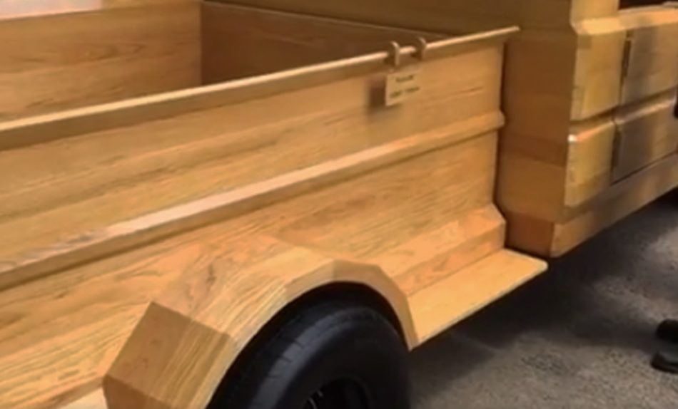 Vintage Wooden Ford Truck with chassis made entirely out of wood ...