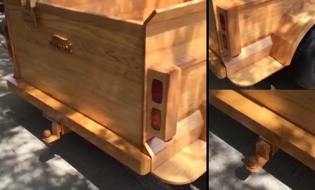 Vintage Wooden Ford Truck with chassis made entirely out of wood ...